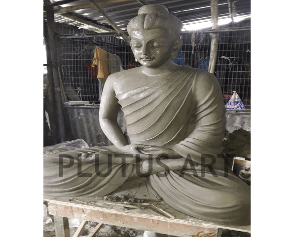 Plutus Art, Clay Finished Buddha Statue - Plutus Art